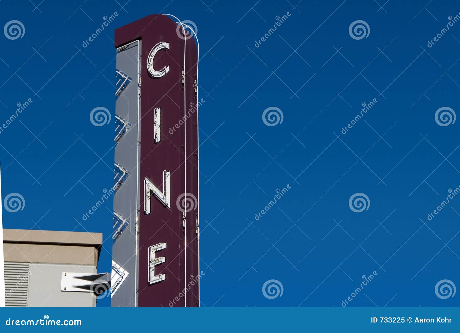 Cinema Sign 1 stock image. Image of leisure, screen, film - 733225