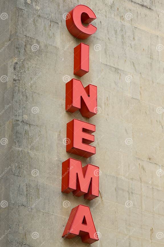 Cinema Sign stock photo. Image of cinema, cine, theater - 19350616
