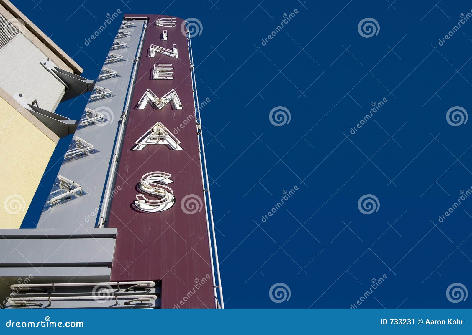 Cinema Sign 2 stock image. Image of cine, diversion, leisure - 733231