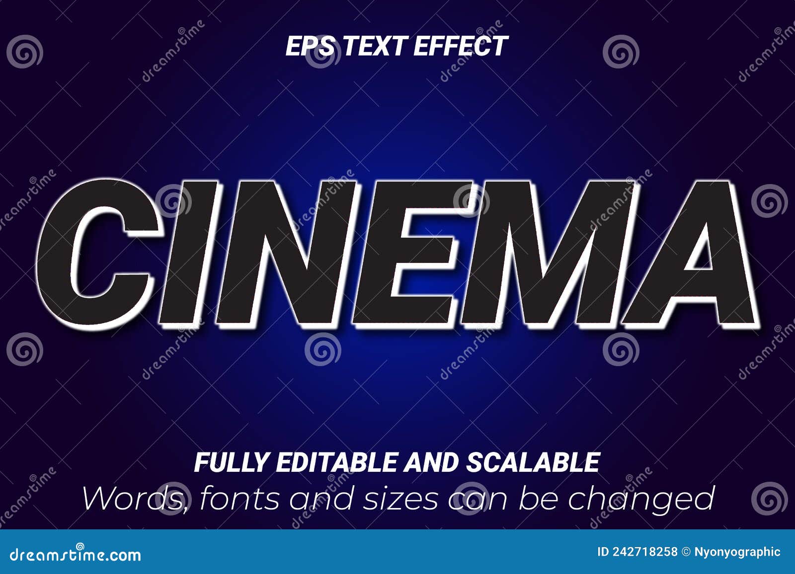 CINEMA TEXT EFFECT. STYLE TEXT EFFECT for POSTER, BANNER PROMOTION ...