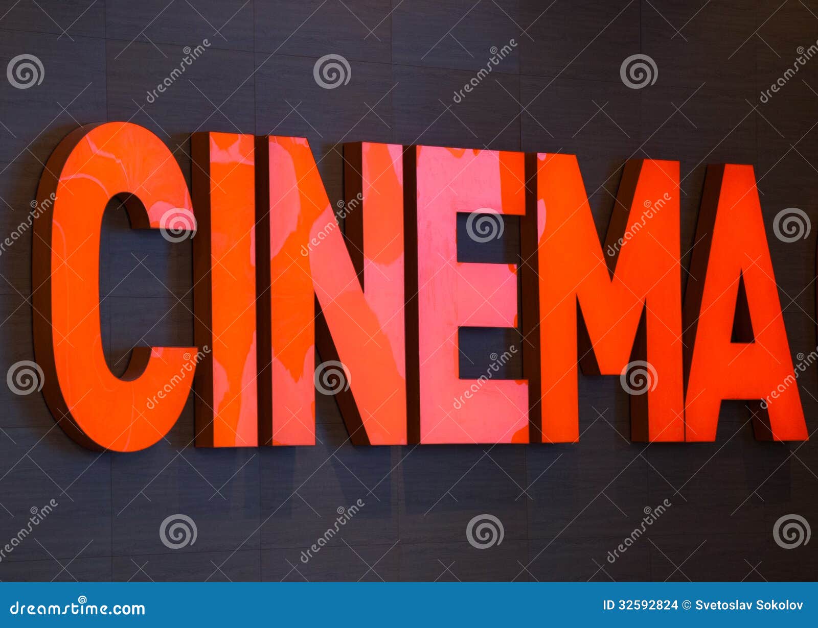 Cinema text stock photo. Image of hall, people, screen - 32592824