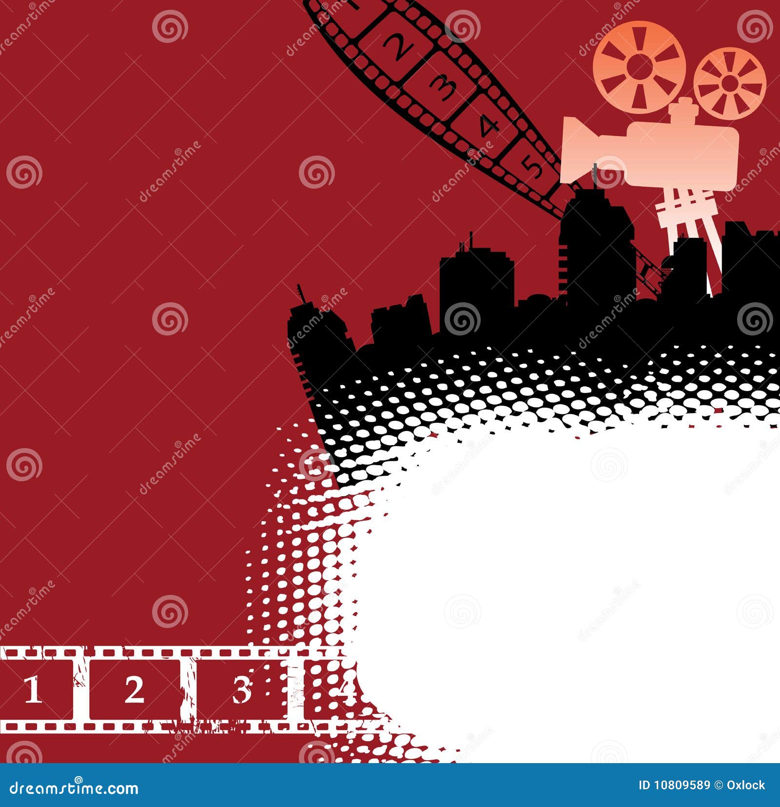 Cinema theme stock vector. Illustration of abstract, creative - 10809589