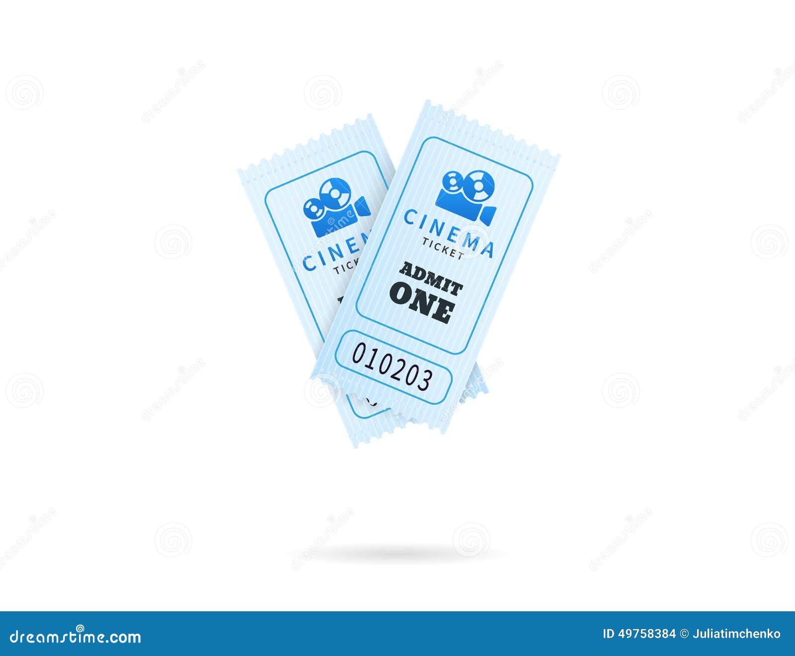 Cinema tickets stock vector. Illustration of performance - 49758384