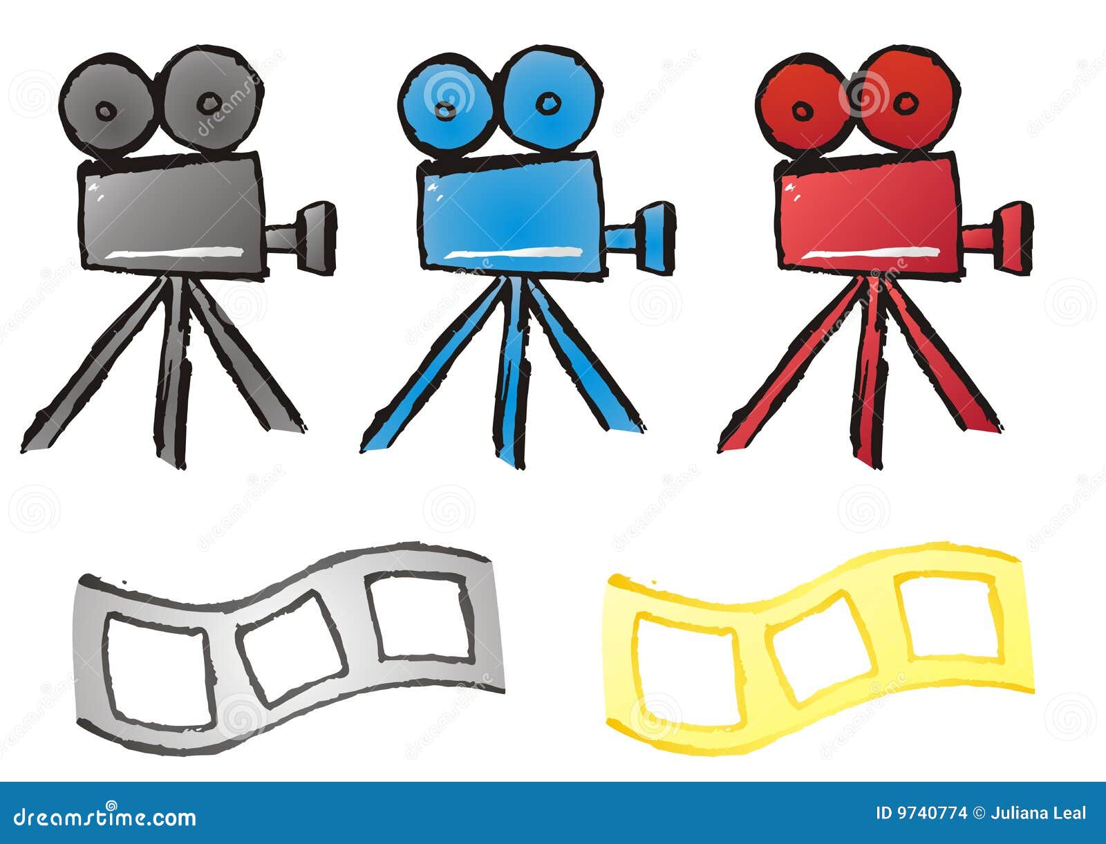 Cinema Tools stock illustration. Illustration of film - 9740774