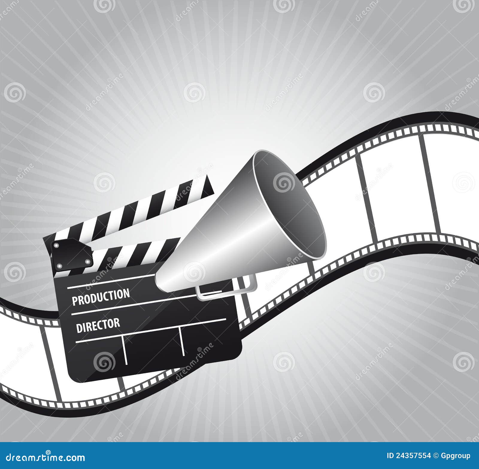 Cinema vector stock vector. Illustration of event, clapper - 24357554