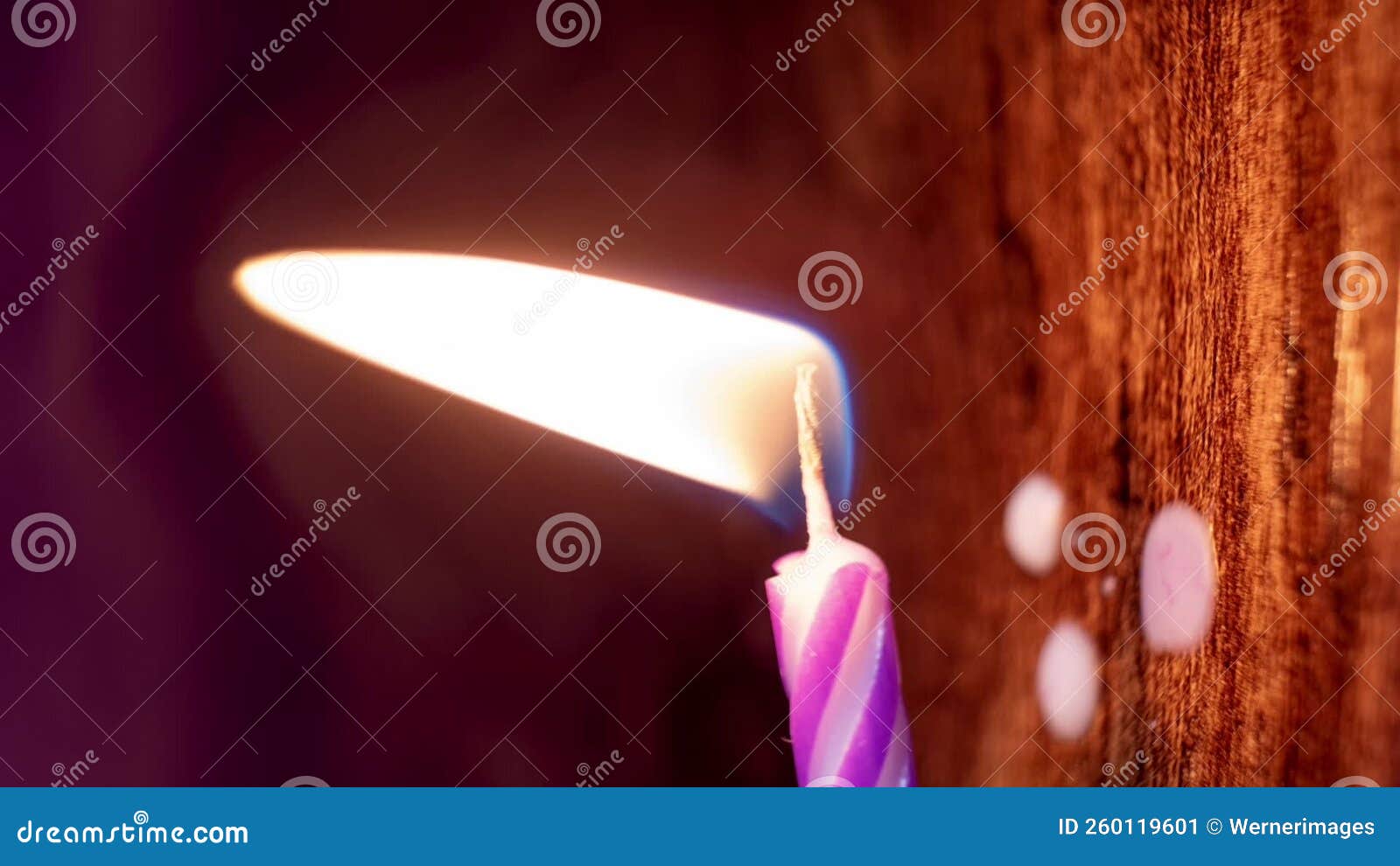 Cinemagraph of a Small Candle with Burning Flame Stock Video - Video of ...