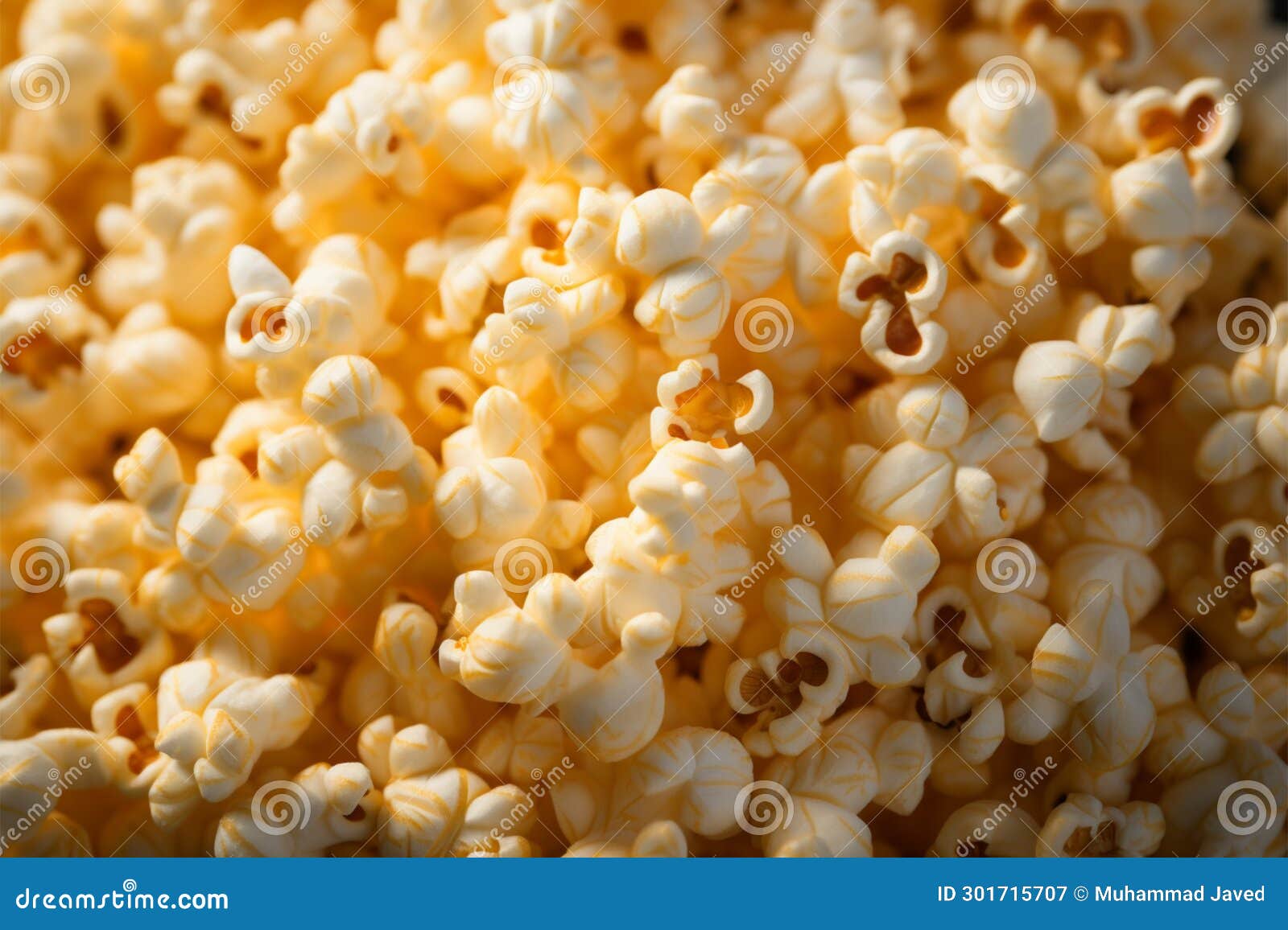 Cinematic Allure Popcorn Kernels on a Background Create a Visually ...