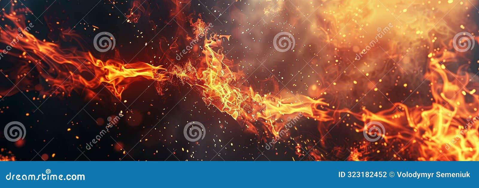 Cinematic Fire Explosion Effect with Detailed Flames and Smoke Stock ...