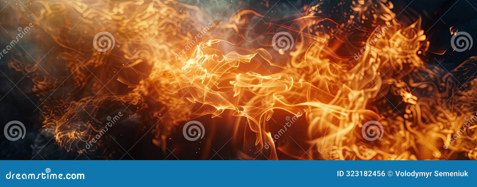 Cinematic Fire Explosion Effect with Smoke and Film Grain Stock ...