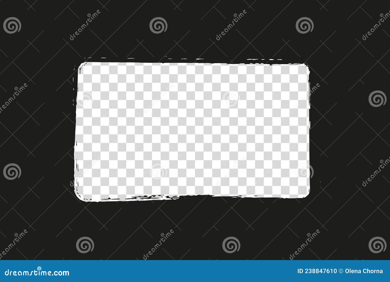 Cinematic Frame in Old Design on Transparent Background. Vector. Stock ...