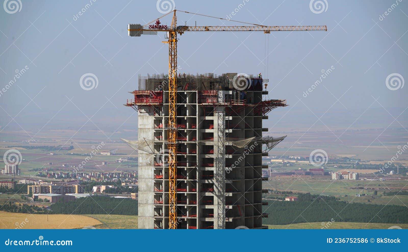 8K Construction of Skyscraper Time-Lapse Stock Footage - Video of ...