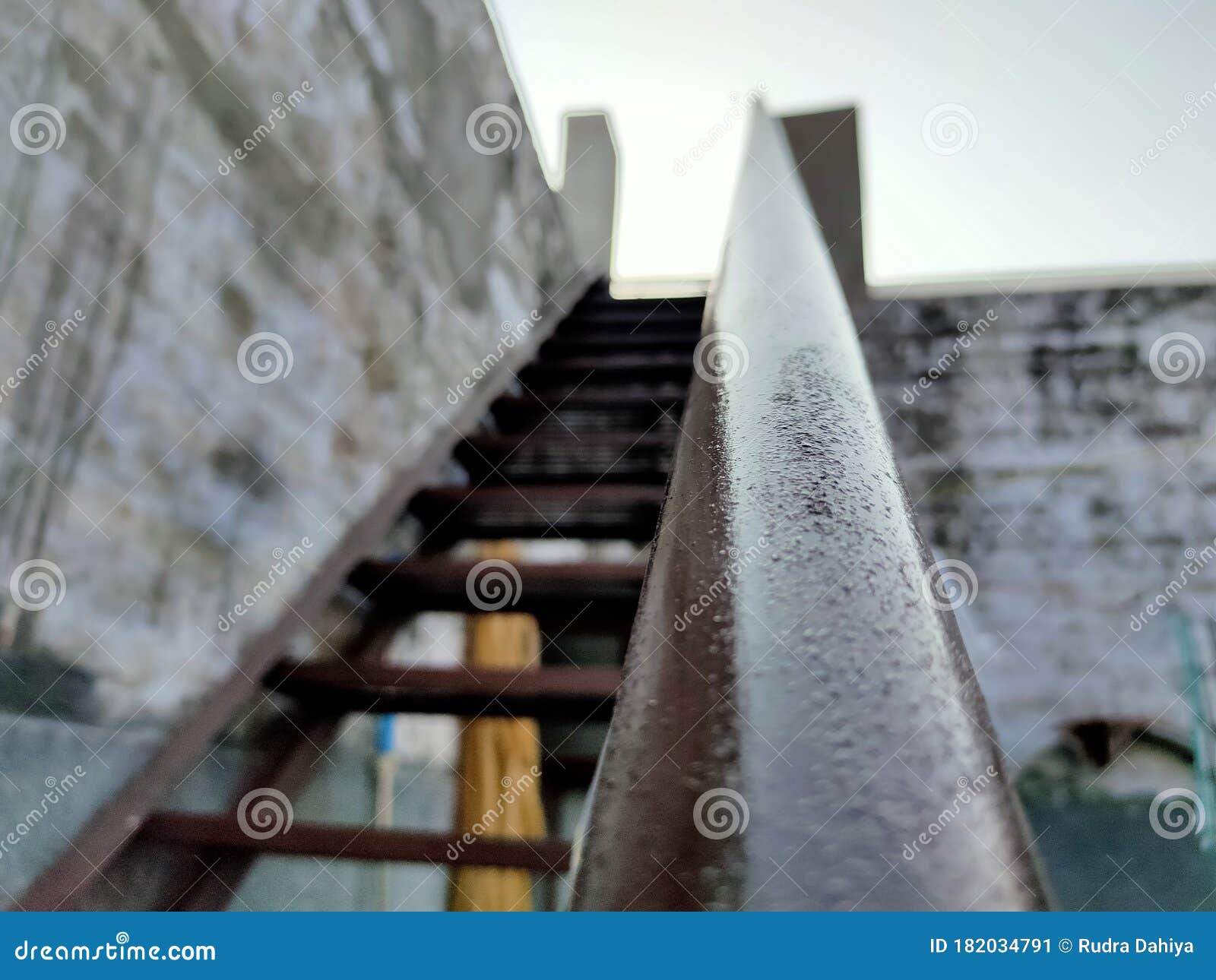 Cinematic Ladders Shot stock image. Image of black, lighting - 182034791