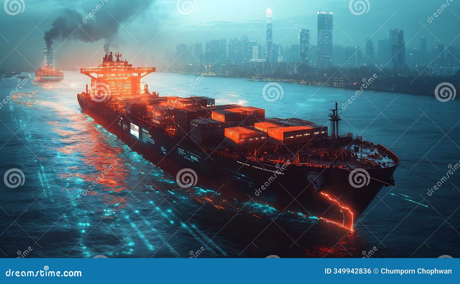 Cinematic Logistics Dashboard Visualizing Global Maritime Trade and ...