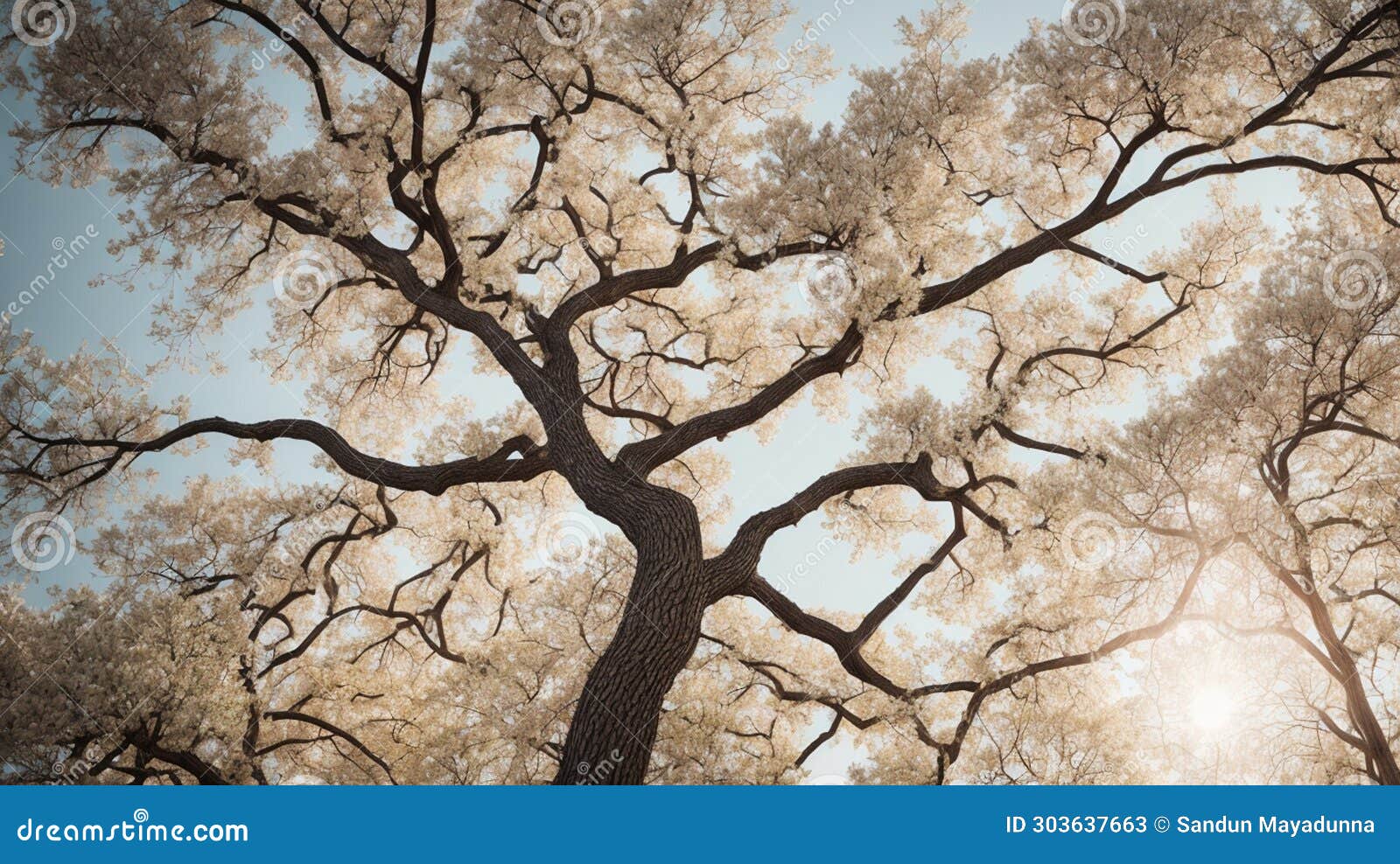 An Cinematic Movie Scene Includes Several Trees in a Land Stock ...