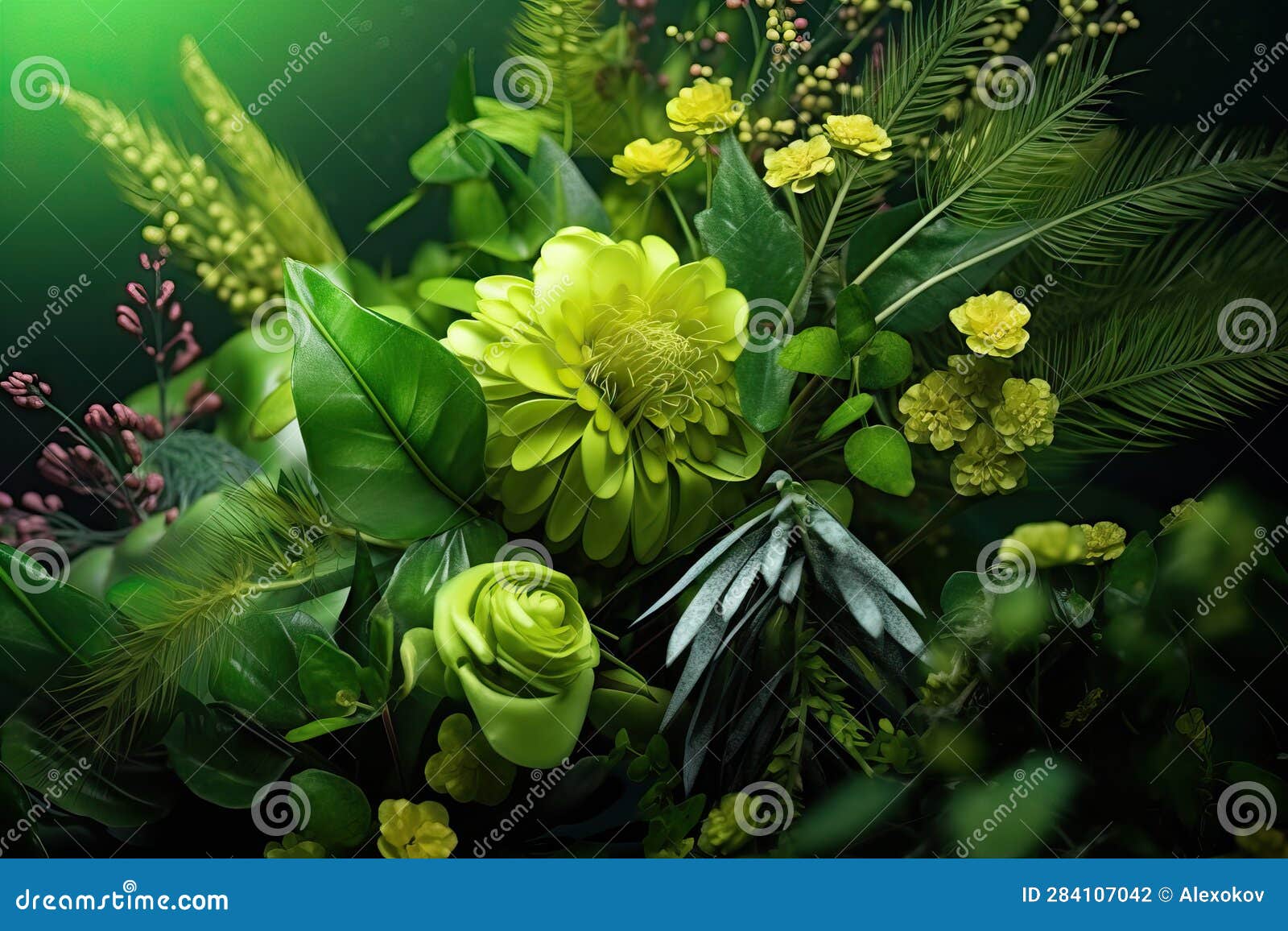 Cinematic Greenery: Realistic Composition Of Lush Plants For ...