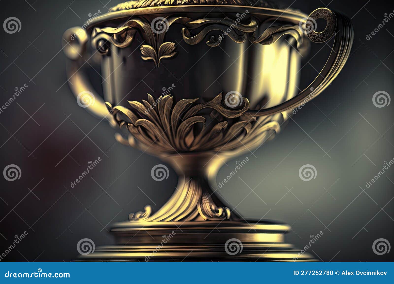 Cinematic Trophy with Soft Focus Lighting. Perfect for Awards and ...