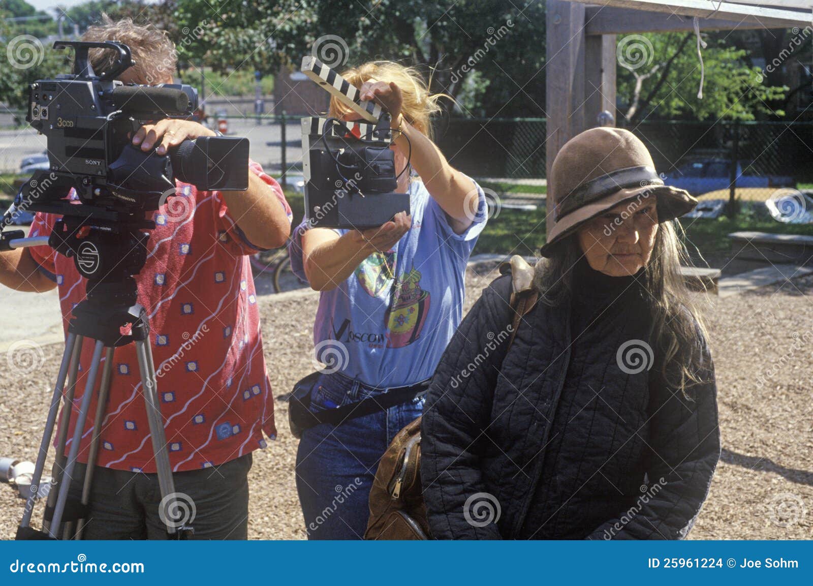 Cinematographer with Equipment Filming Editorial Stock Image - Image of ...