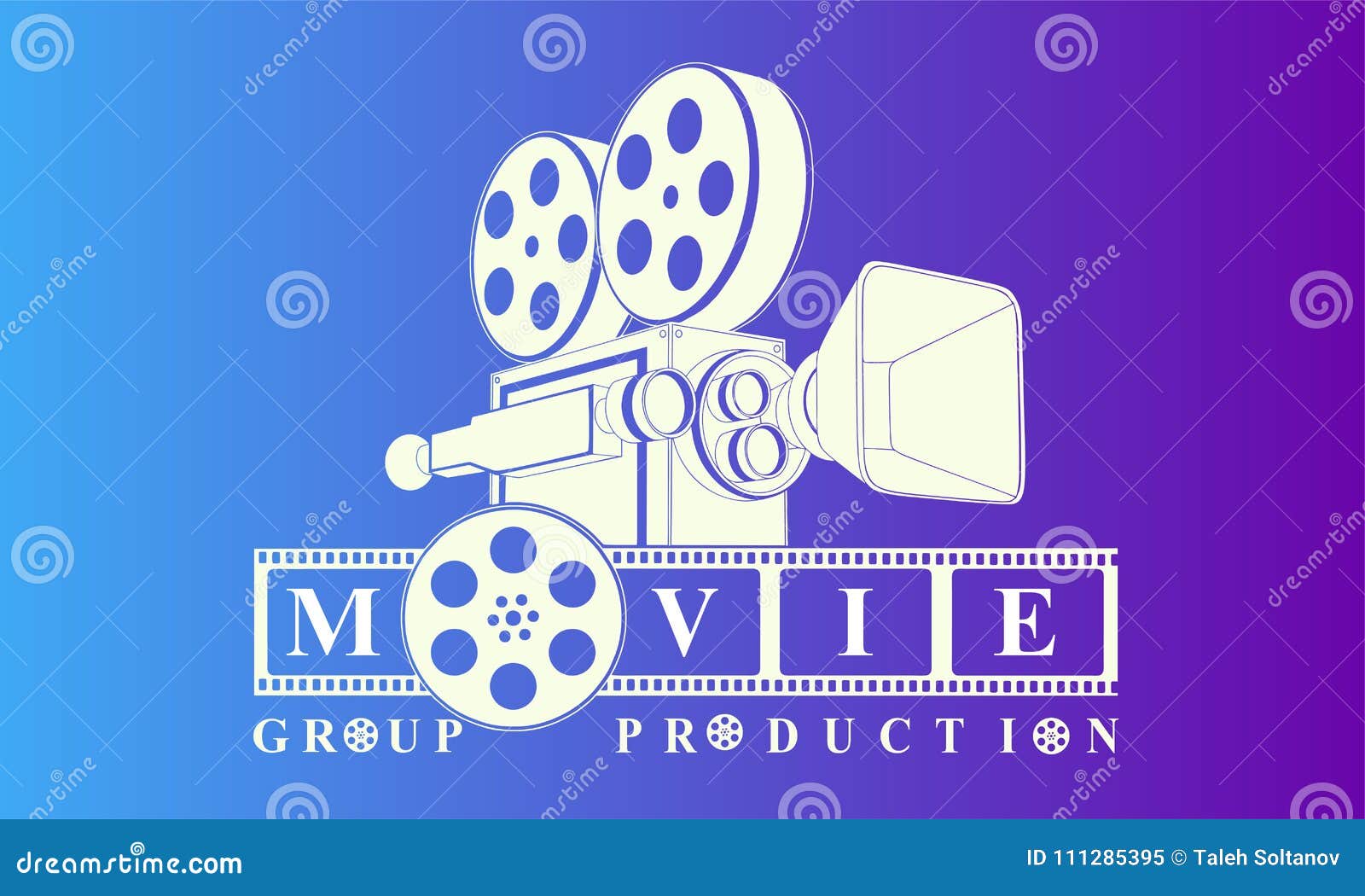 Cinematography Logo Background Vector Stock Vector - Illustration of ...