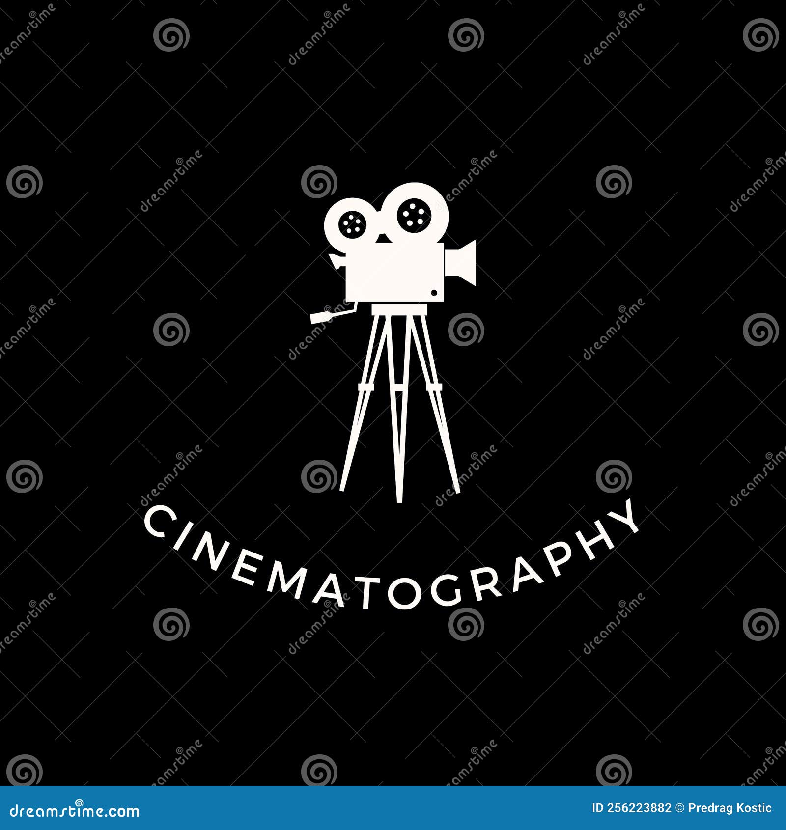 Cinematography logo design stock illustration. Illustration of template ...
