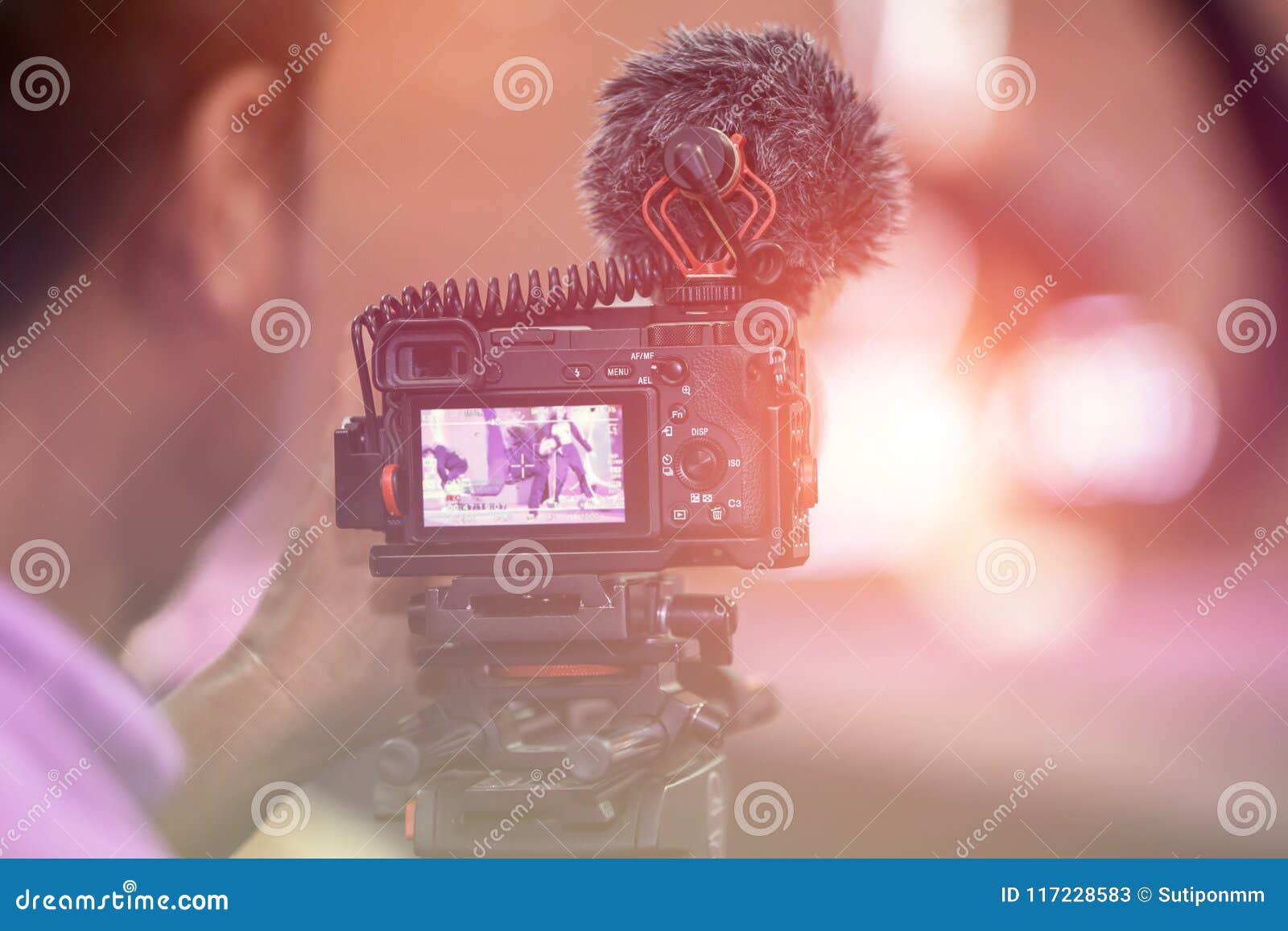 Cinematography Working in Event with the Creative and Cameraman Stock ...