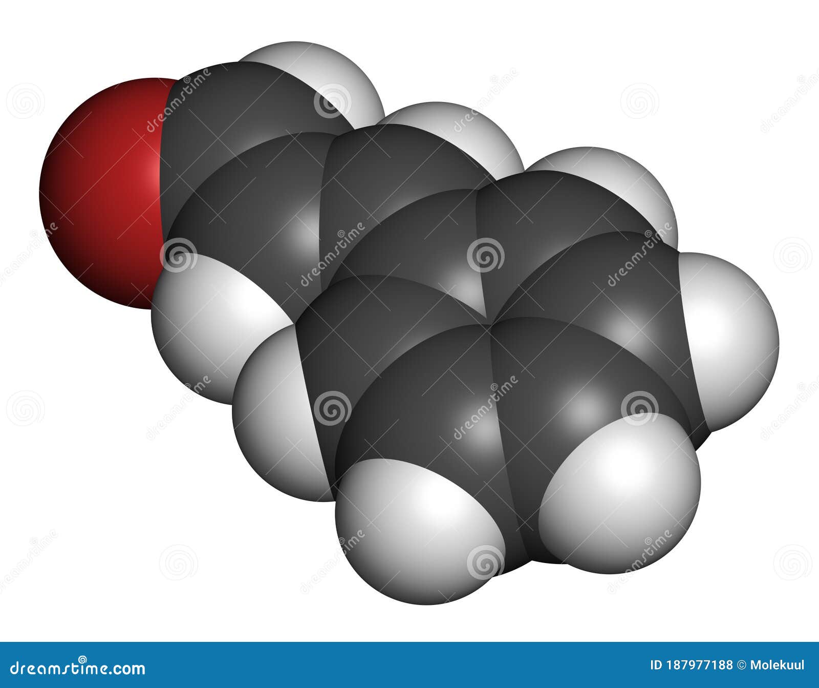 Cinnamaldehyde Cinnamic Aldehyde Cinnamon Flavor Molecule. 3D Rendering ...