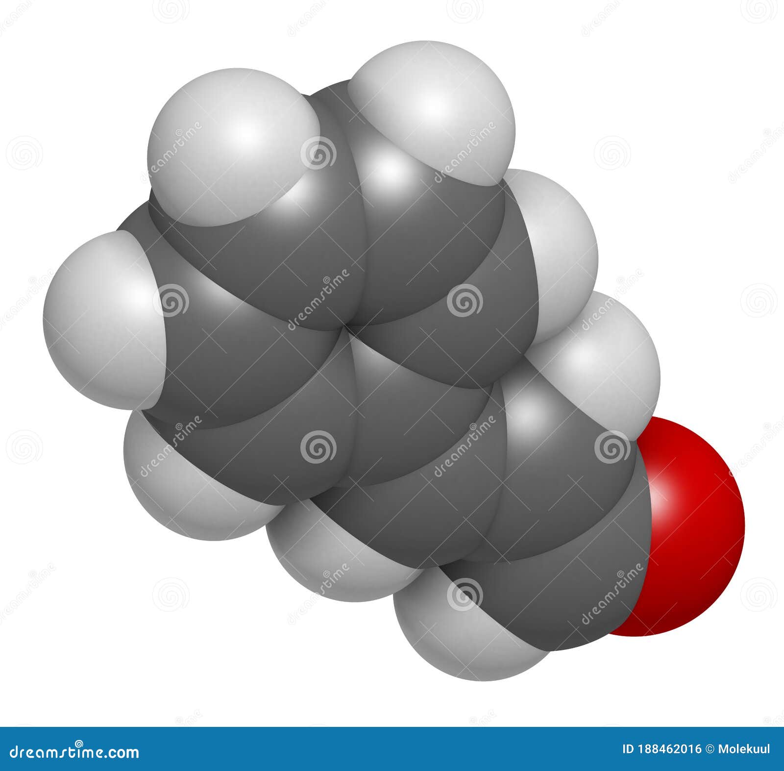 Cinnamaldehyde (cinnamic Aldehyde) Cinnamon Flavor Molecule. 3D ...