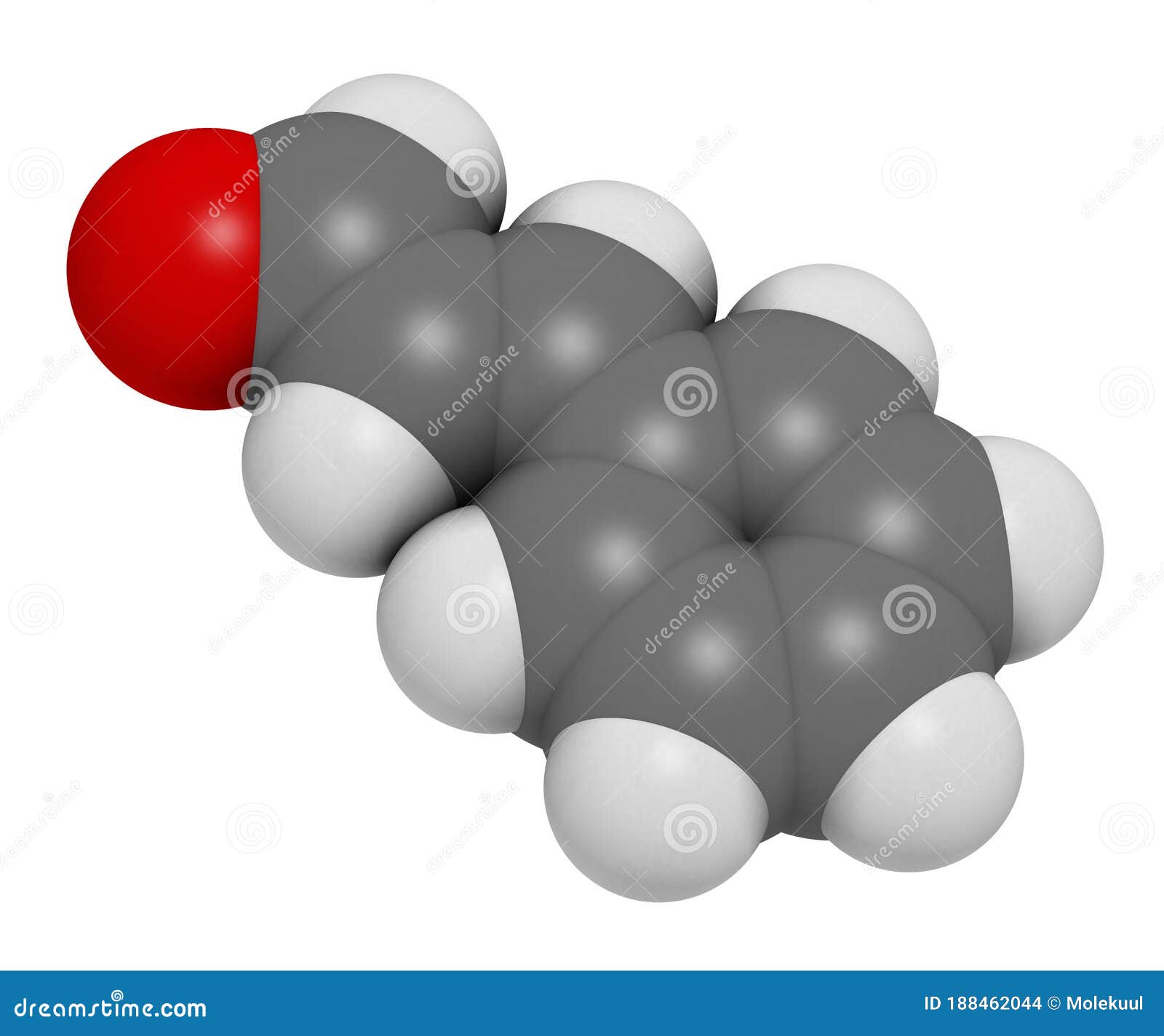 Cinnamaldehyde (cinnamic Aldehyde) Cinnamon Flavor Molecule. 3D ...