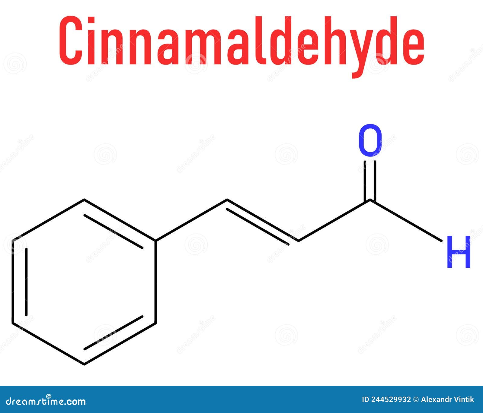 Cinnamaldehyde Structural Formula