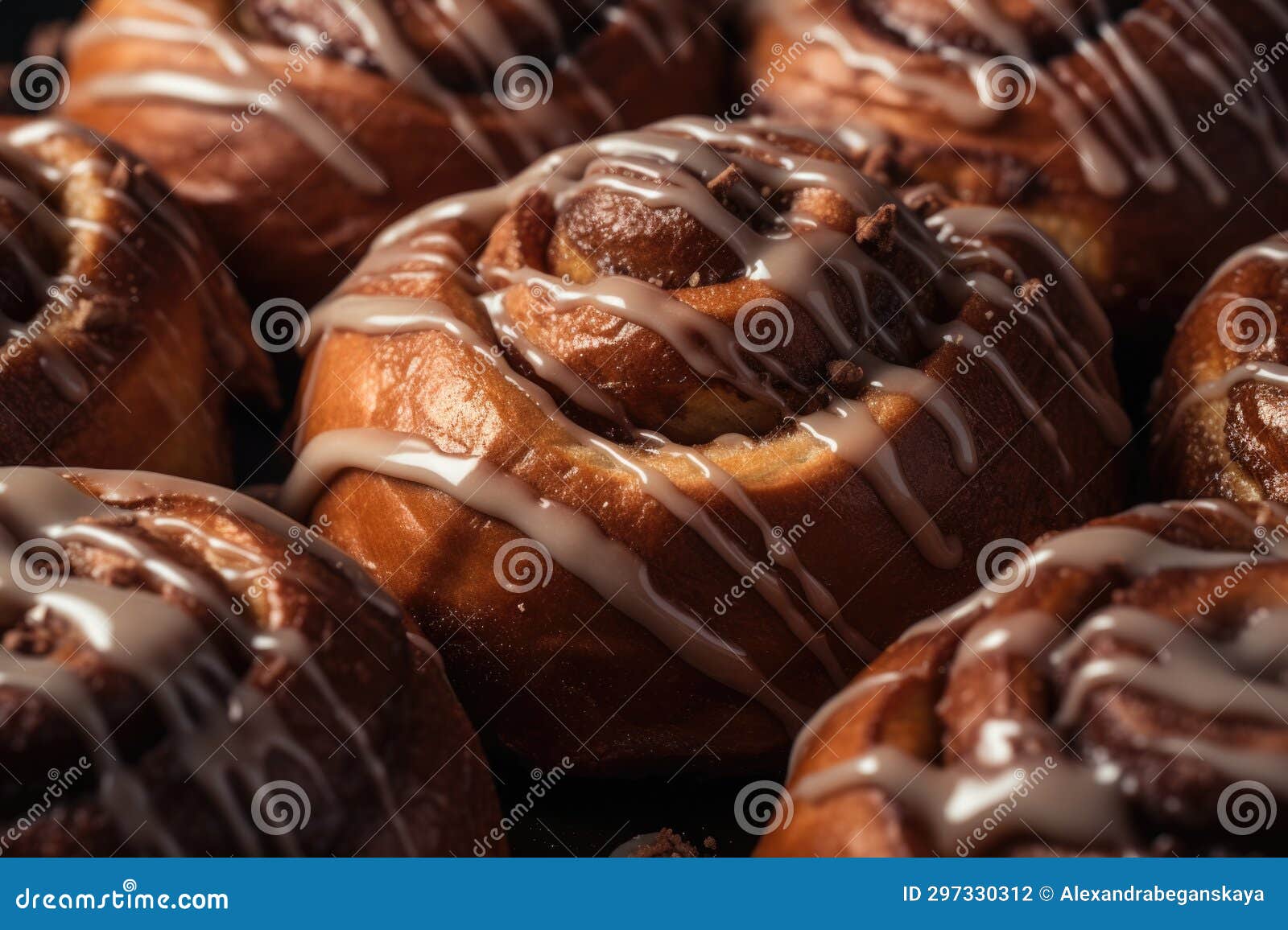 Cinnamon buns, cinnabon stock illustration. Illustration of roll ...