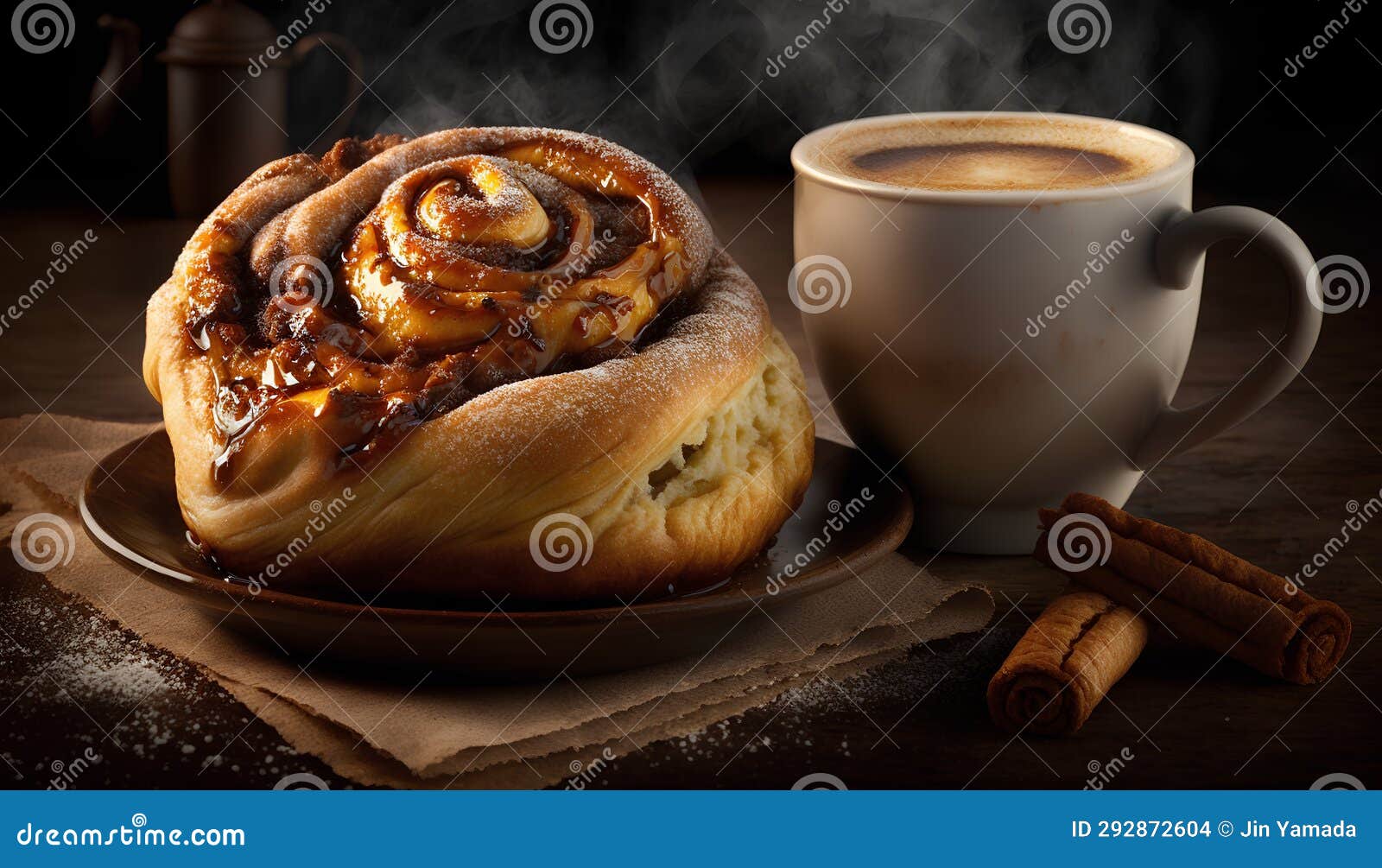 Coffee Sticky Buns Stock Illustrations – 15 Coffee Sticky Buns Stock ...