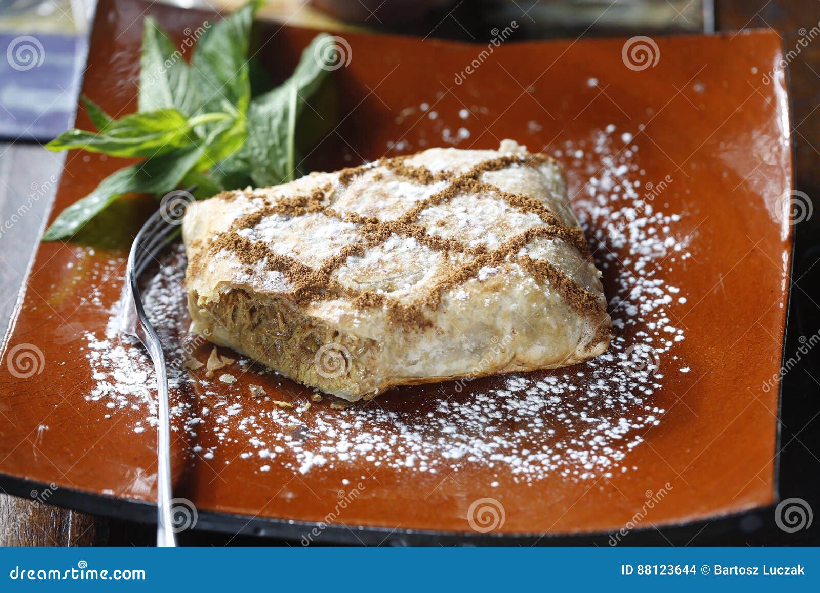 Cinnamon Chicken Filo Pastry Stock Photo - Image of pastry, moroccan ...