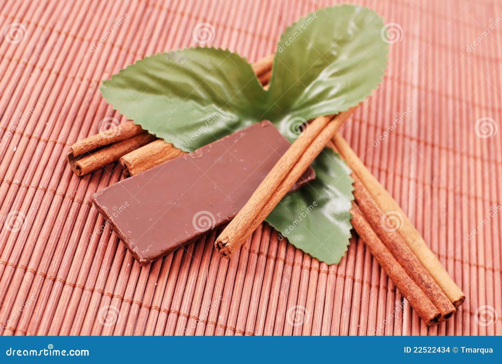 Cinnamon and Chocolate stock photo. Image of condiment - 22522434
