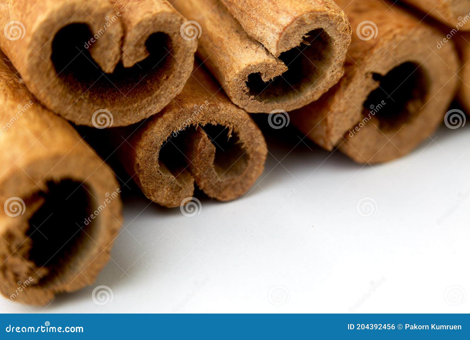Cinnamon Close Up on a White Background Stock Photo - Image of isolated ...