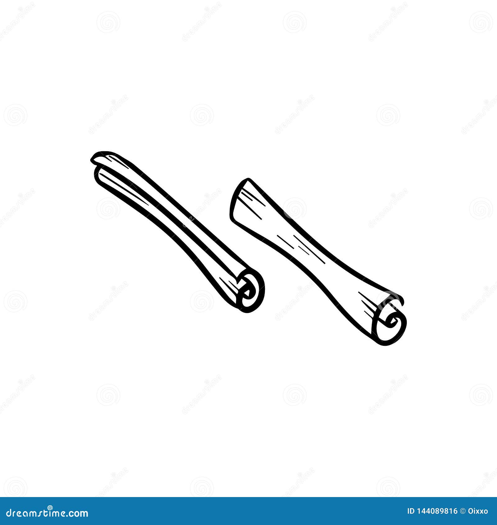 Cinnamon Doodle Icon. Vector Isolated Sketch Image Stock Vector ...