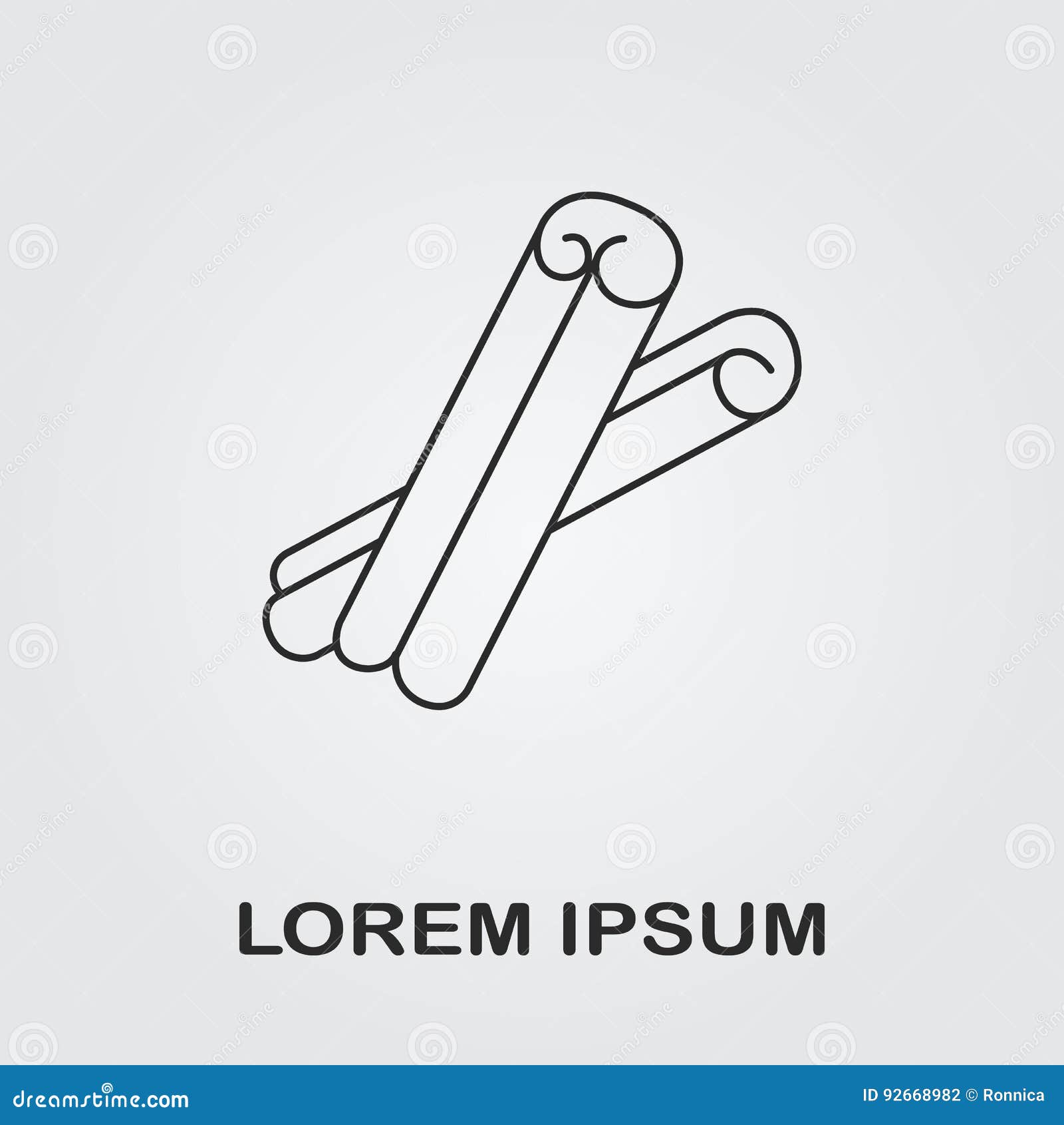 Cinnamon Logo Since 1978, Culinary Spice Retro Emblem Vector ...