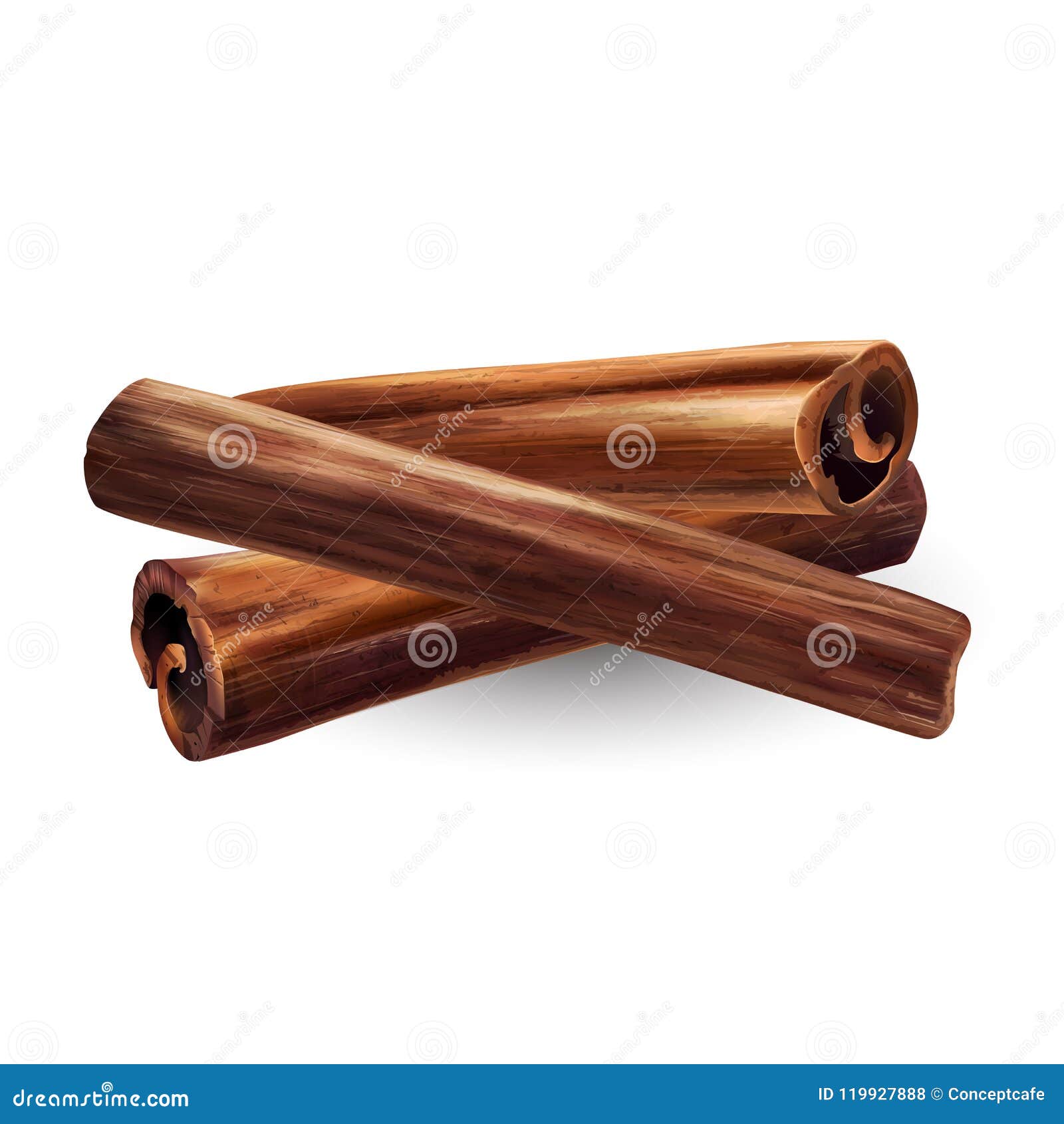 Cinnamon on White Background Stock Photo - Image of delicious, food ...