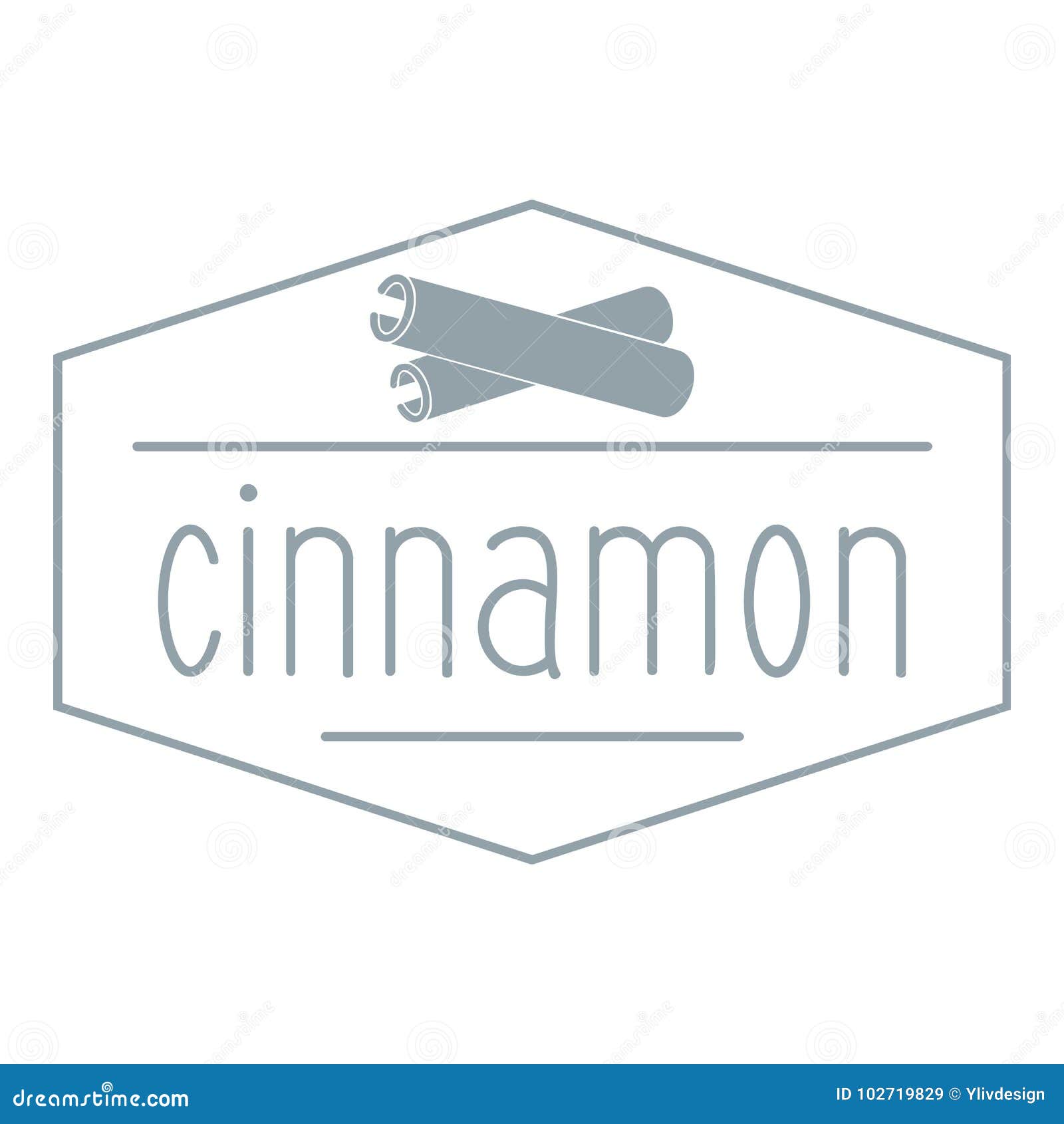 Cinnamon Logo, Simple Gray Style Stock Vector - Illustration of garlic ...