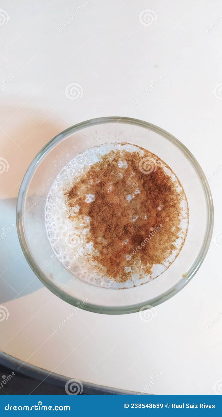 Cinnamon milk glass stock image. Image of dairy, meal - 238548689