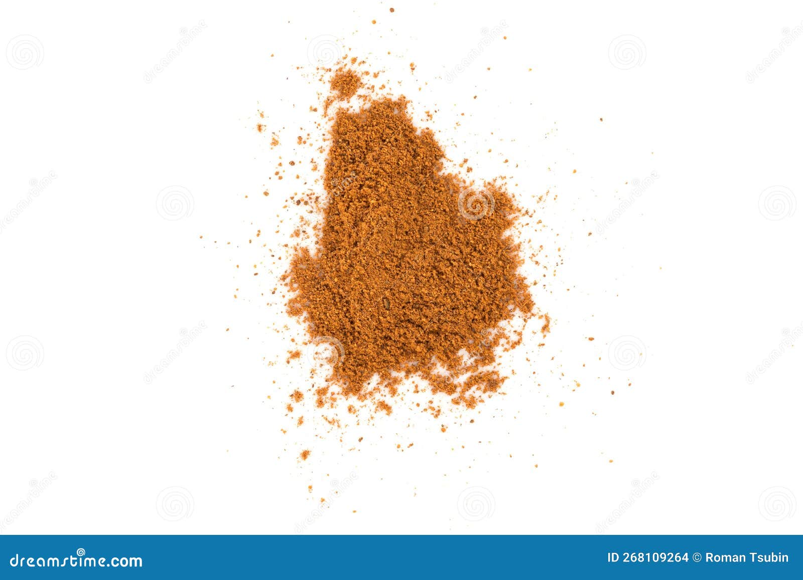 Cinnamon powder closeup stock photo. Image of spicy - 268109264