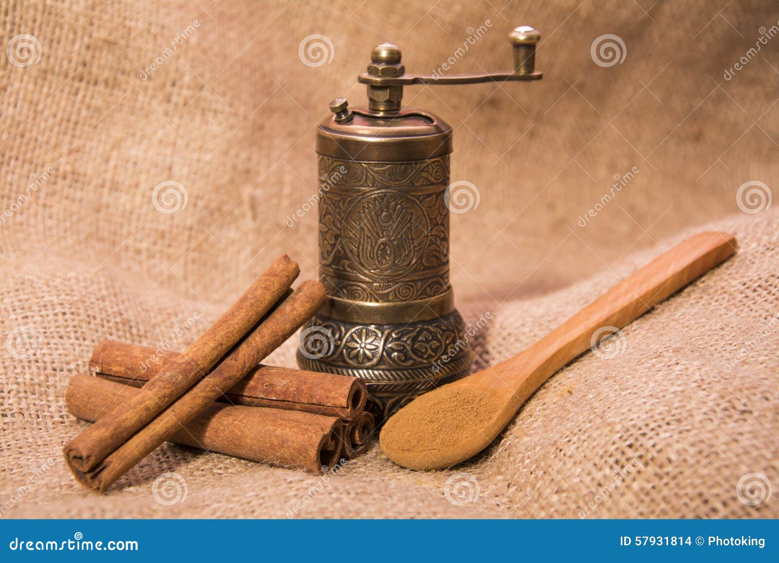 Cinnamon powder stock photo. Image of spices, cinnamon - 57931814