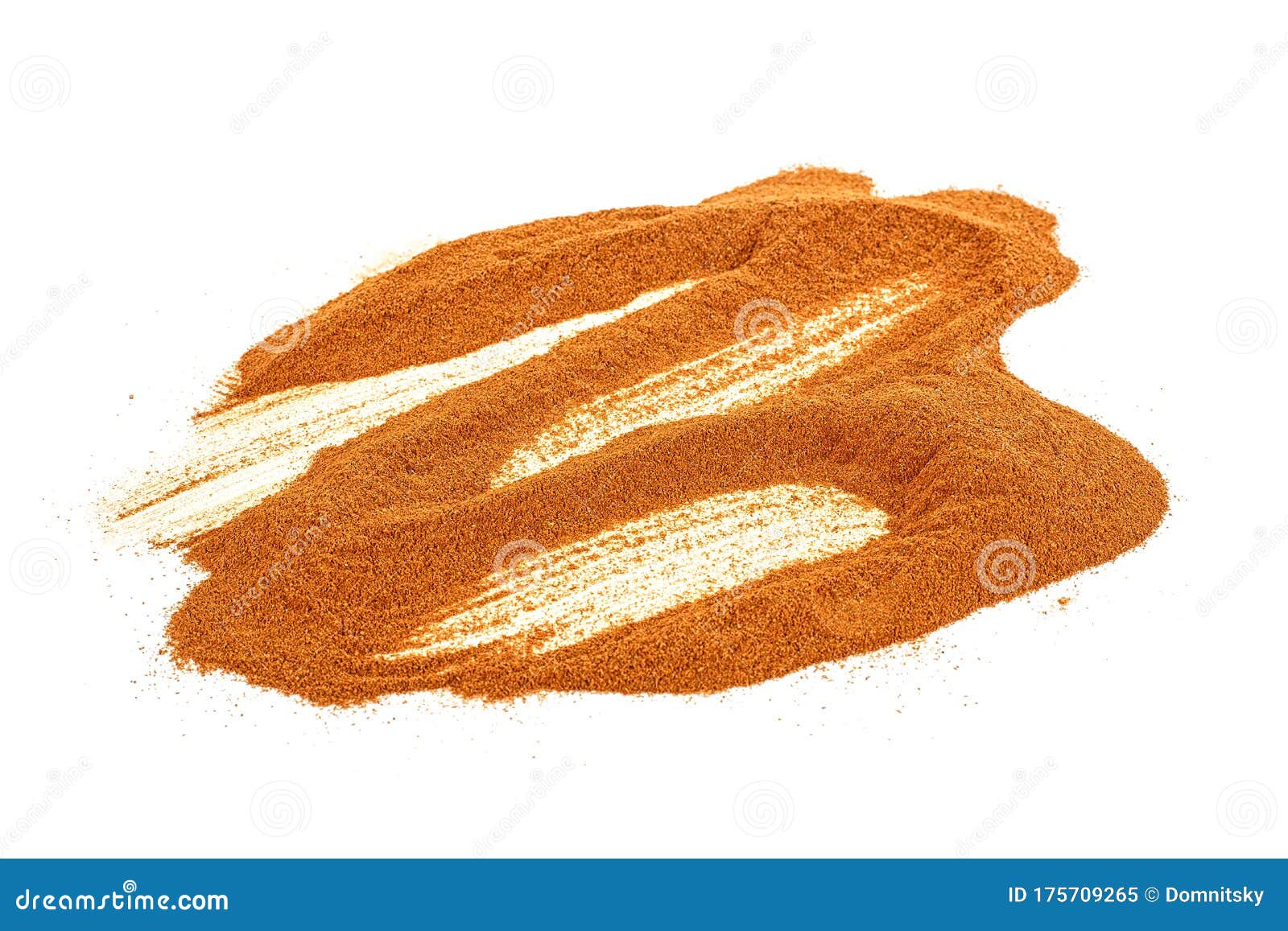 Cinnamon Powder Isolated on White Background Stock Image - Image of ...