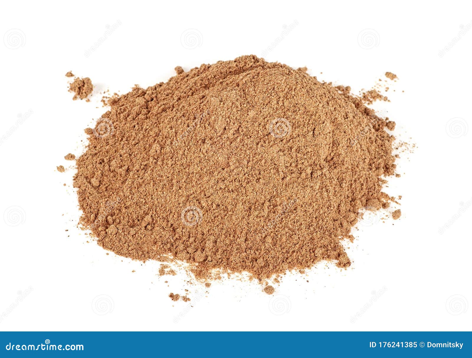 Cinnamon Powder Isolated on White Background Stock Image - Image of ...