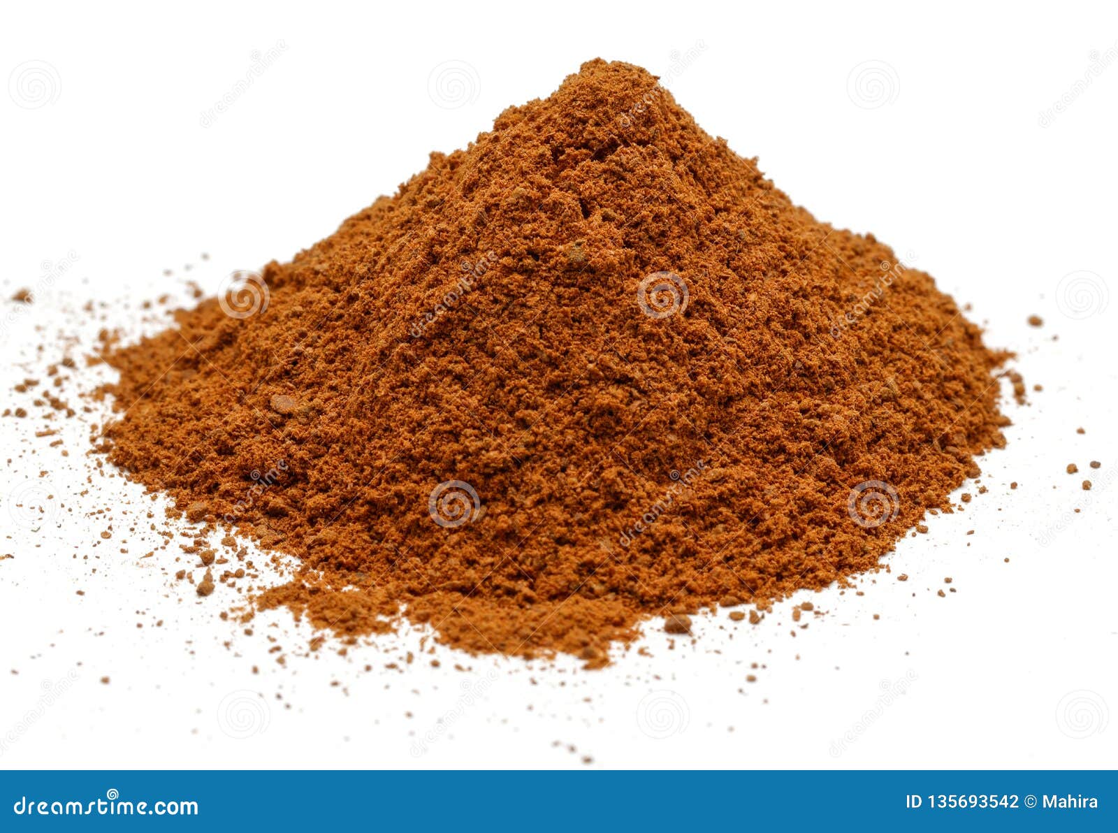 Cinnamon Powder on White Background Stock Photo - Image of group ...