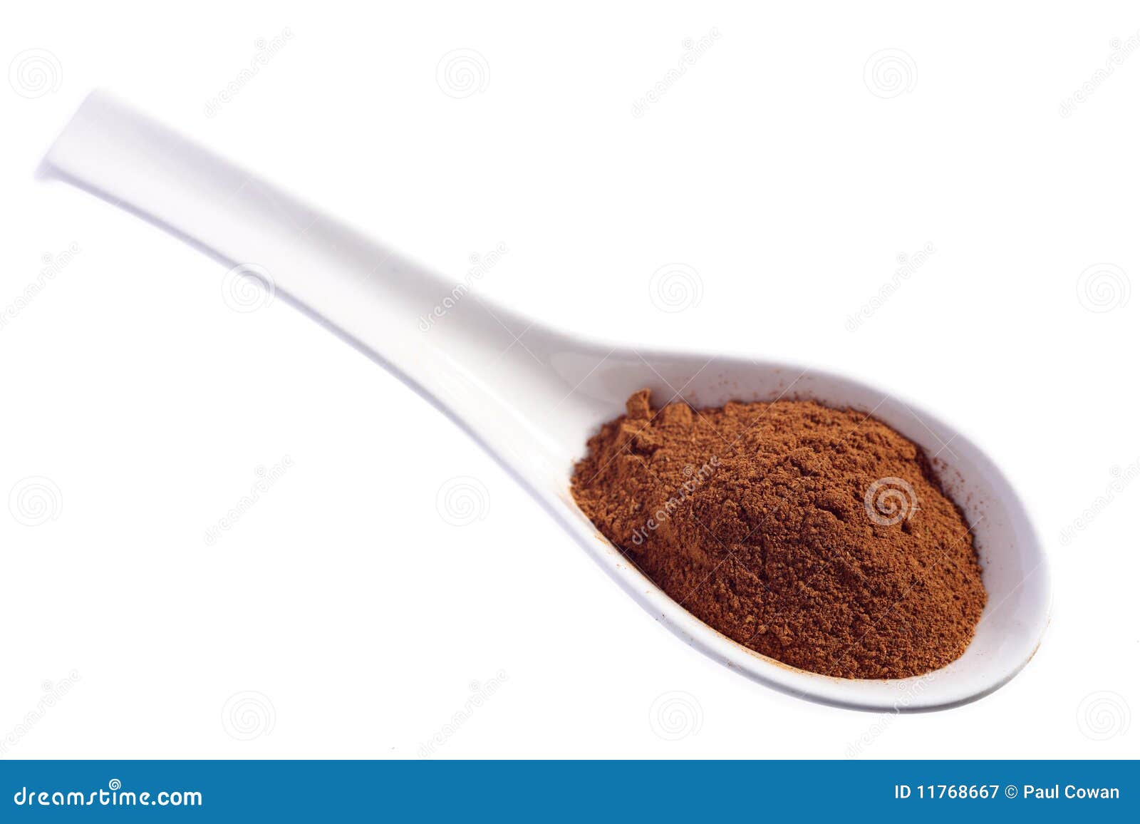 Cinnamon powder on a spoon stock image. Image of spice - 11768667