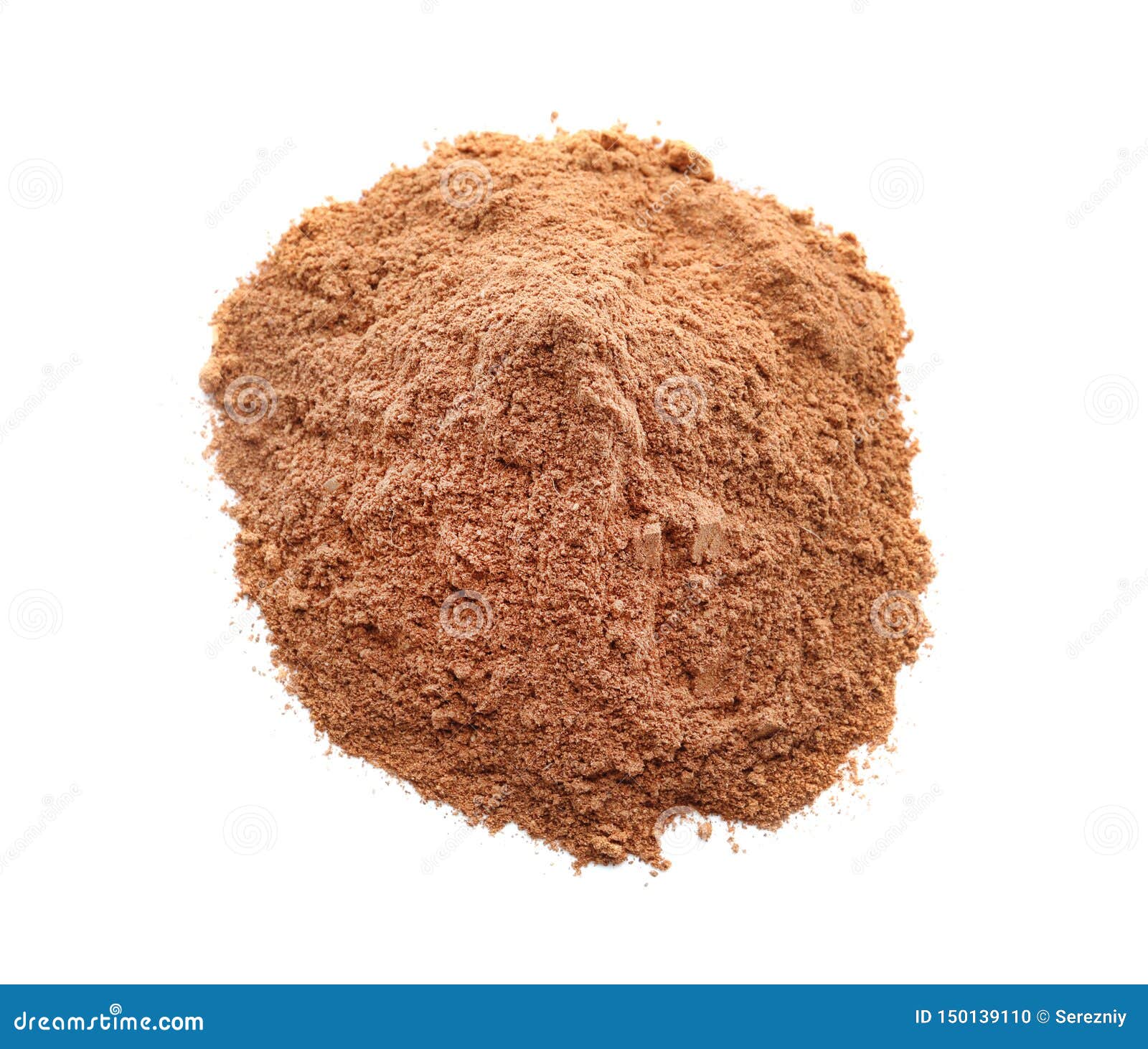 Cinnamon Powder on White Background Stock Photo - Image of background ...