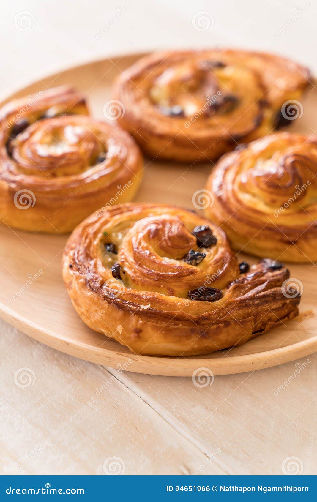 Cinnamon raisin roll stock photo. Image of snack, sweet - 94651966