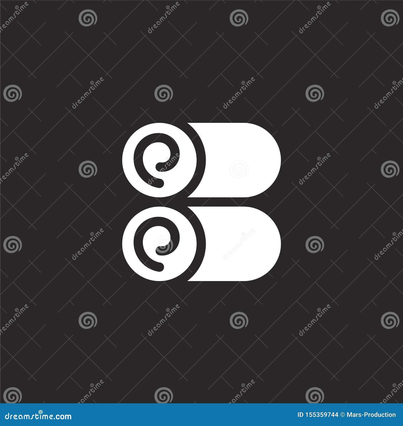 Cinnamon Roll Icon. Filled Cinnamon Roll Icon for Website Design and ...