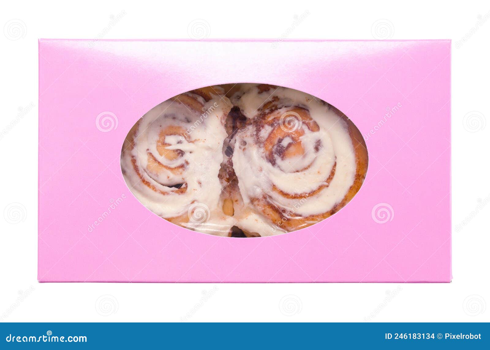 Cinnamon Rolls in Box stock photo. Image of bread, sweet - 246183134