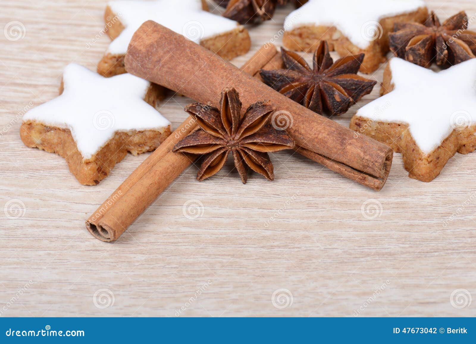 Cinnamon stars stock photo. Image of cinnamon, seasonal - 47673042