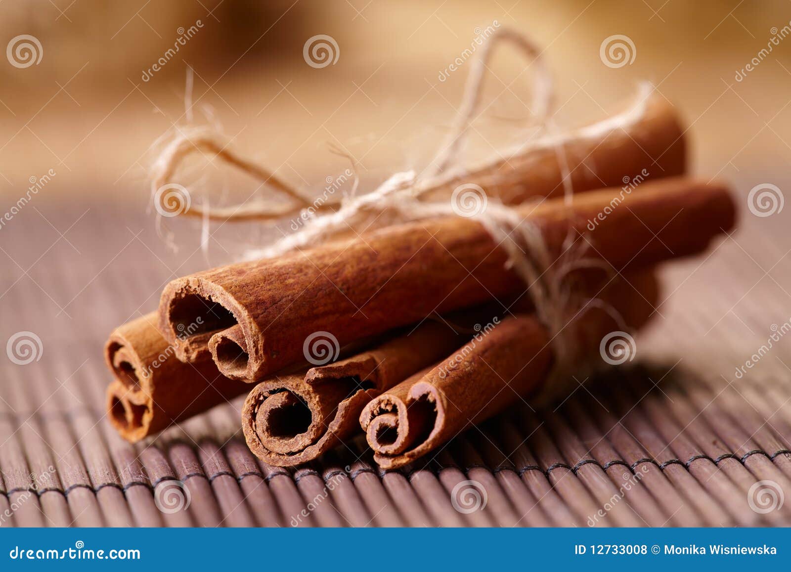 Cinnamon sticks stock photo. Image of flavour, string - 12733008